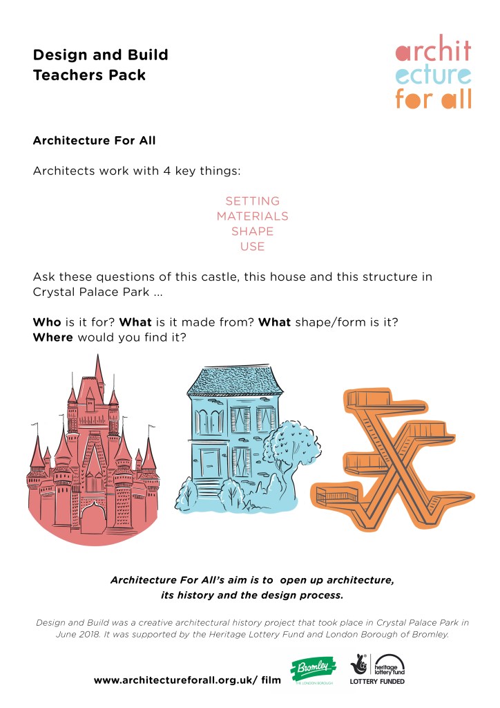 Design & Build – Teacher’s Pack